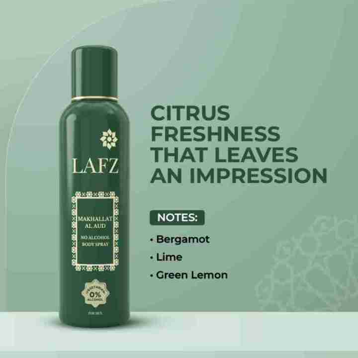 LAFZ Halal Body Spray Makhallat Al Aud – 150 ml | Daraz.com.bd