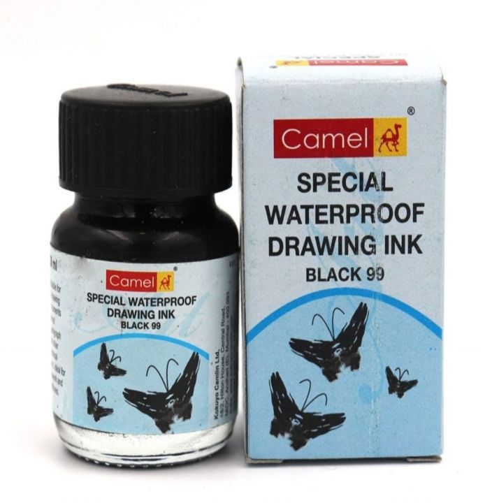 Camel Drawing Ink Special Waterproof Black 20ml | Daraz.com.bd