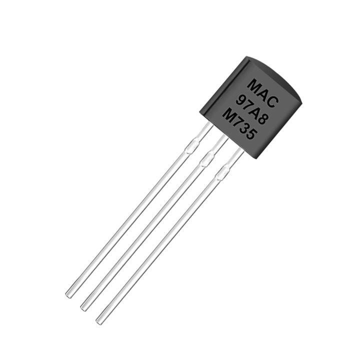 MAC97A8 TO-92 Bidirectional Triac Thyristor Transistor (Pack of 2pcs ...