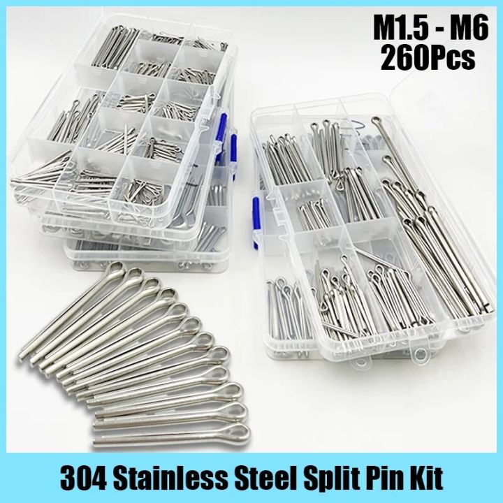 304 Stainless Steel Car Break Split Pin M1.5 M2 M3 M4 M5 M6 U Shape ...