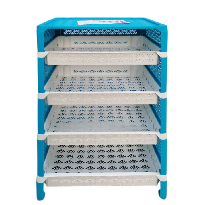 Family Rack 4 Step with Lid - Paste Blue and White | Daraz.com.bd