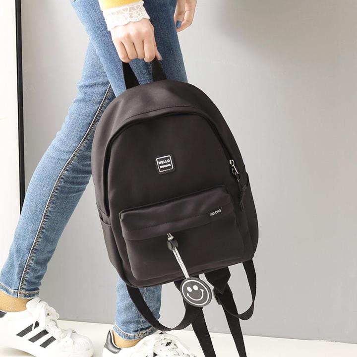 insJapanese Girl Small Bookbag Korean Cute Smiley Face Small Backpack ...