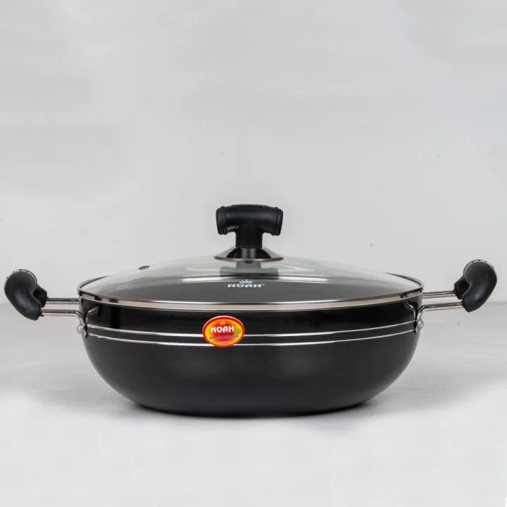 NOAH Nonstick Kadhai / Karai / Pot - 28.5 cm - Black | Daraz.com.bd
