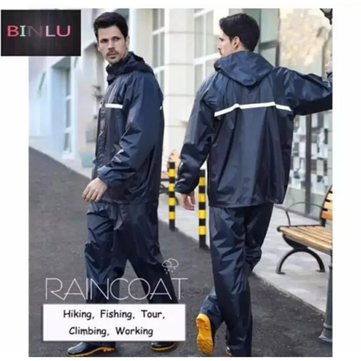 RAINCOAT HEAT SEALING DOUBLE PART WATERPROOF 2 PICES MULTIFUNCTION ...