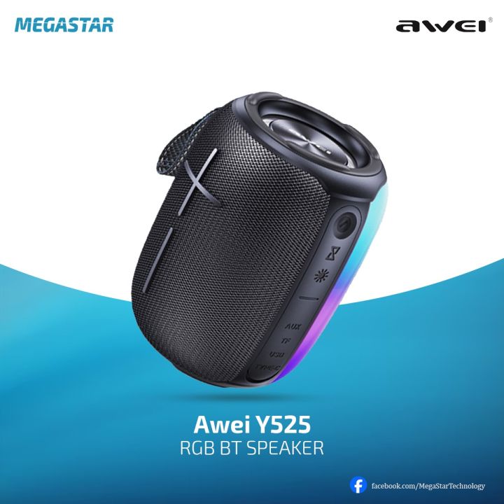 Awei Y525 Portable Wireless Outdoor Speaker with RGB Lights | Daraz.com.bd