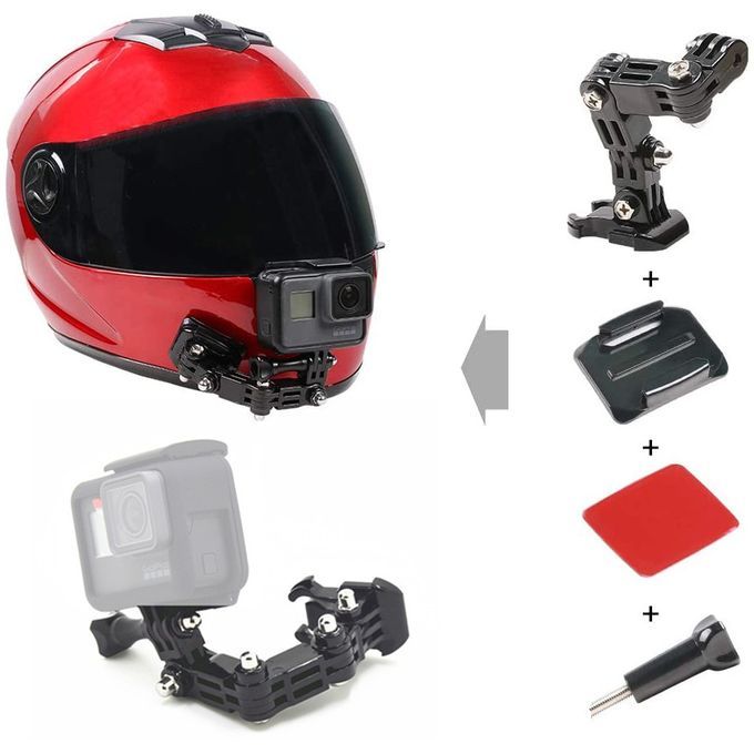 Action Camera Mount- Motorcycle Adjustable Helmet Chin Mount Compatible ...