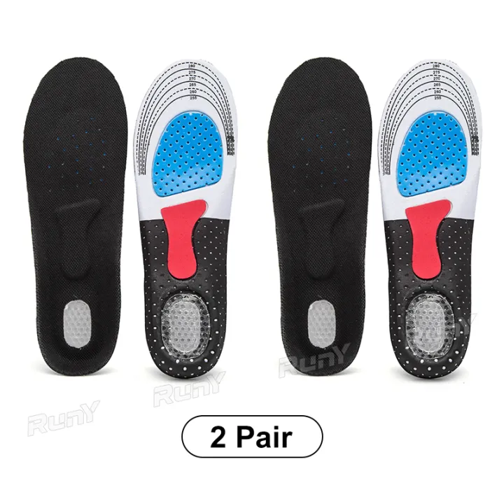 RunY Silicon Gel Insoles Orthotic Arch Support Shoe Pad Sport Insole ...
