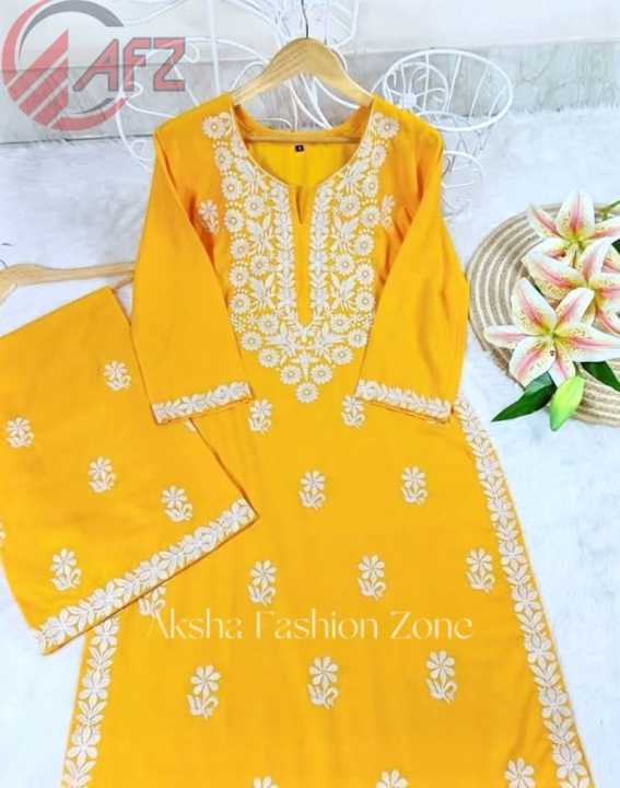 Stitched Pure Linen Fabrics with High Quality Computer Embroidery work ...