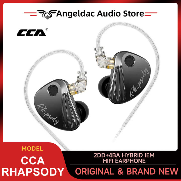 CCA Rhapsody 2DD+4BA Hybrid IEM HiFi Earphone Wired Earbuds With ...