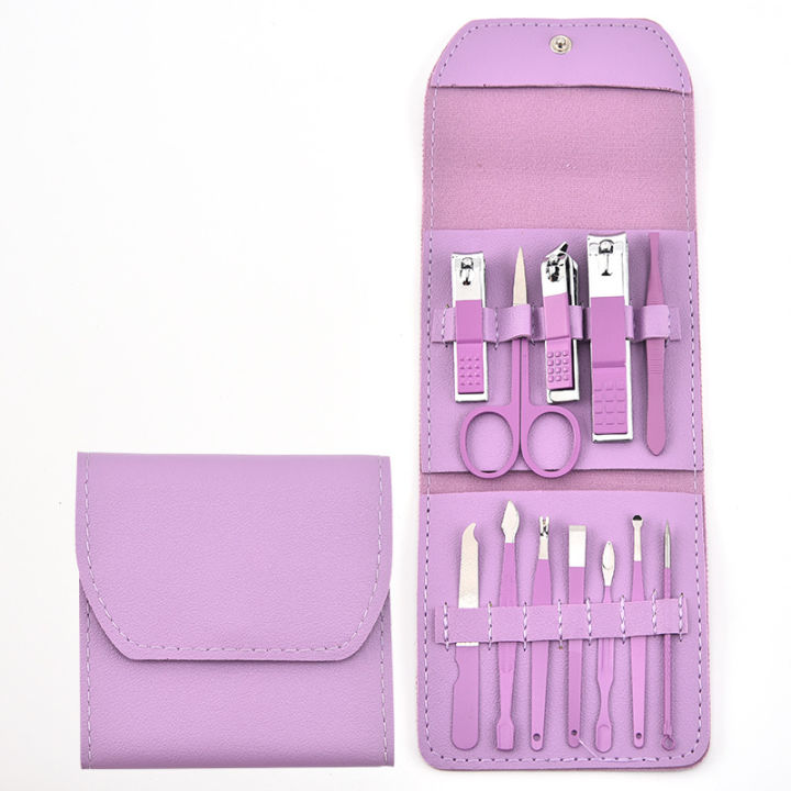 Stainless Steel Nail Cutter Kit for Men & Women with Leather Bag ...