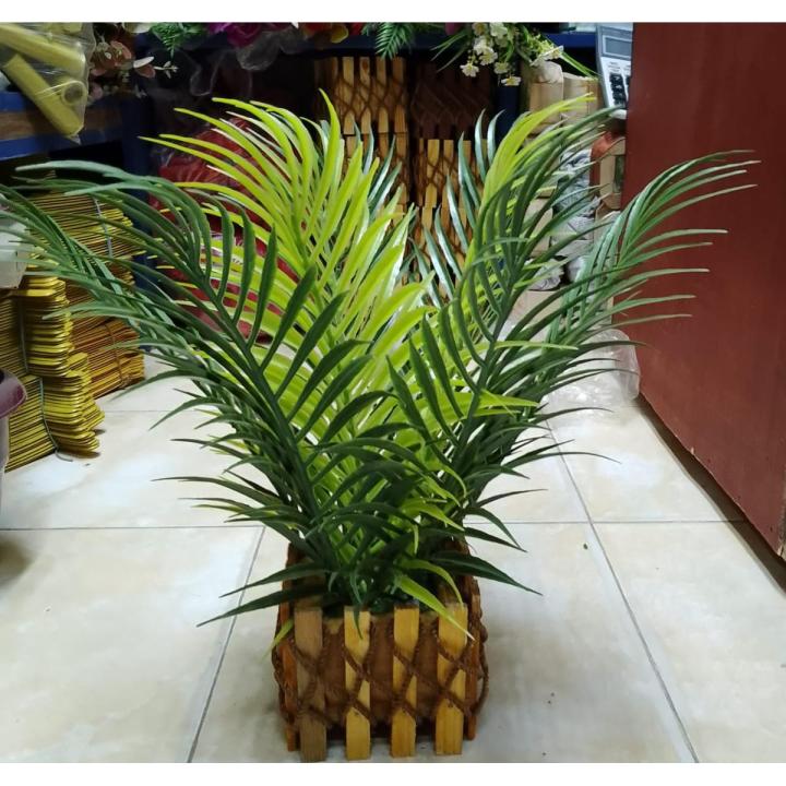 Artificial Plastic Plant Tree -With Vase | Daraz.com.bd