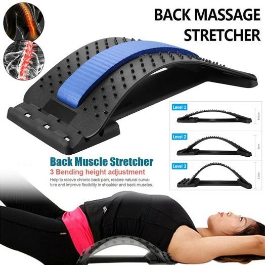 Magic Back Stretcher Lumbar Support Device - Back Pain Relief - 3 ...