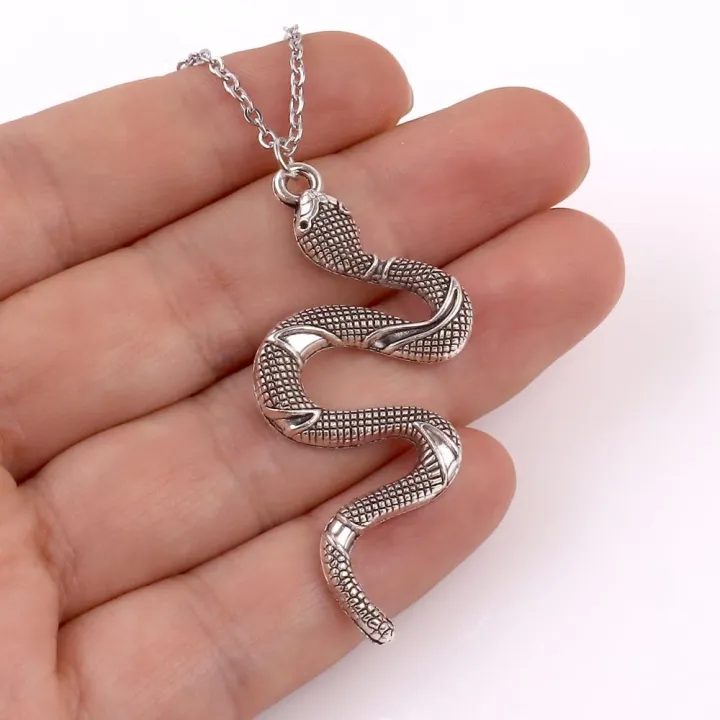 Personality Retro Snake Element Pendant Necklace Sweater Chain | Daraz ...