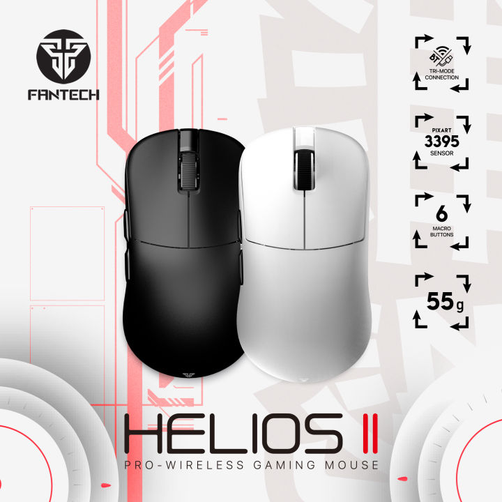 FANTECH HELIOS II XD3v3 Gaming Esports Mouse Wireless BT 55G ...