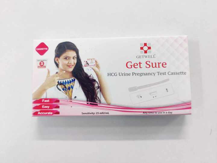 Get Sure Pregnancy Test Cassette - 4pcs | Daraz.com.bd
