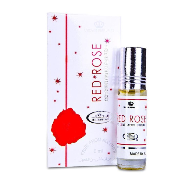 Al-Rehab Red Rose Attar (Non Alcoholic) Long Lasting Perfume - 6ml ...