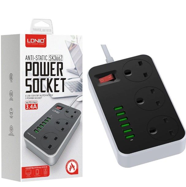 LDNIO MULTIPLE PLUG | Daraz.com.bd