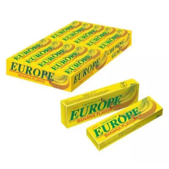 Europe chewing gum Banna Flavour 5box(5sticks per box) | Daraz.com.bd