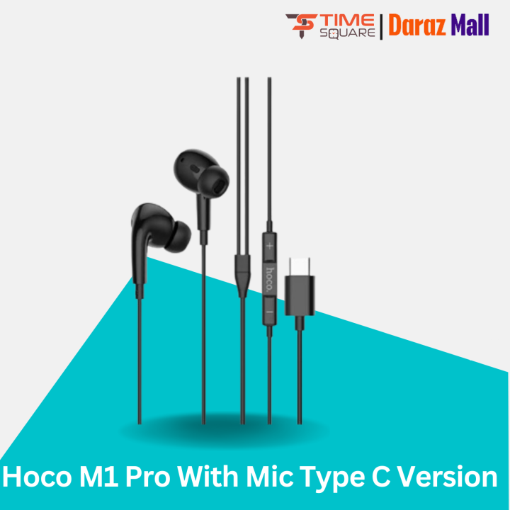 Hoco M1 Pro With Mic Type C Version | Daraz.com.bd