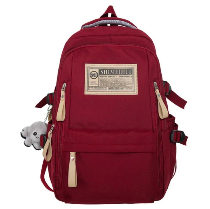 Cute Red Aesthetic Travel & School Backpack | Daraz.com.bd