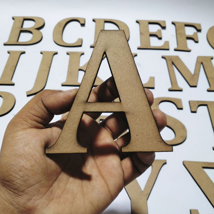 4 inch Size Laser Cut MDF Alphabets English Latter Cutouts For Art and ...