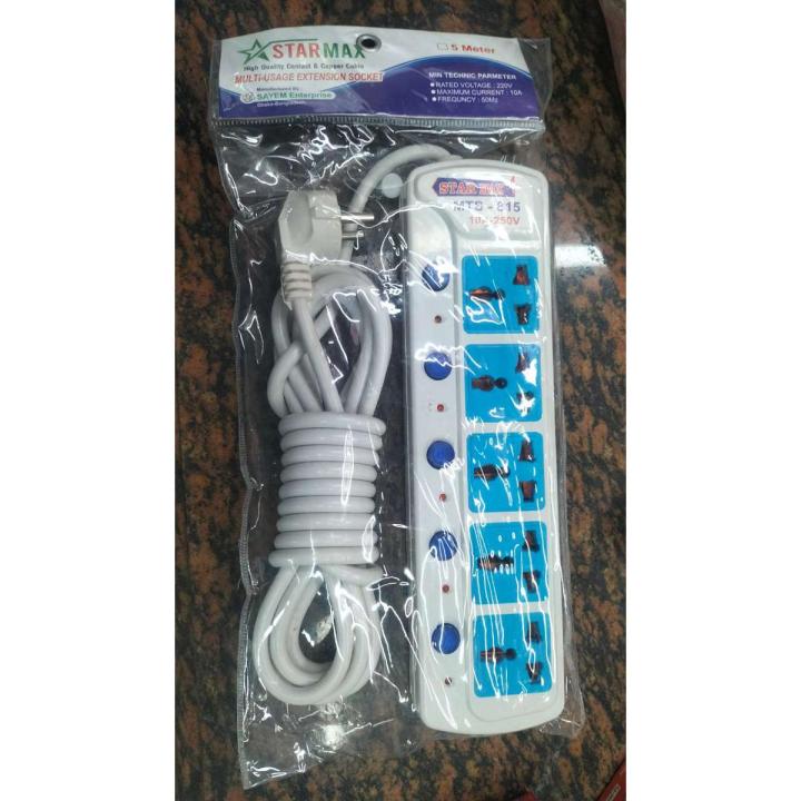 Multiplug Many Business Class 5 Gang Socket | Daraz.com.bd