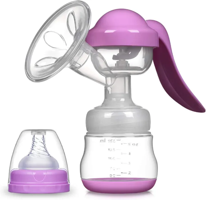 Adjustable Suction Silicone Hand Pump, Small Portable Milk Catcher Baby ...