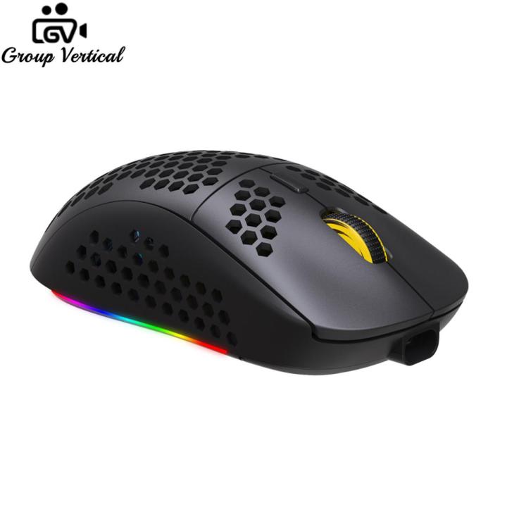 Group Vertical Rechargeable Lightweight Gaming Mouse 2.4G Wireless RGB ...