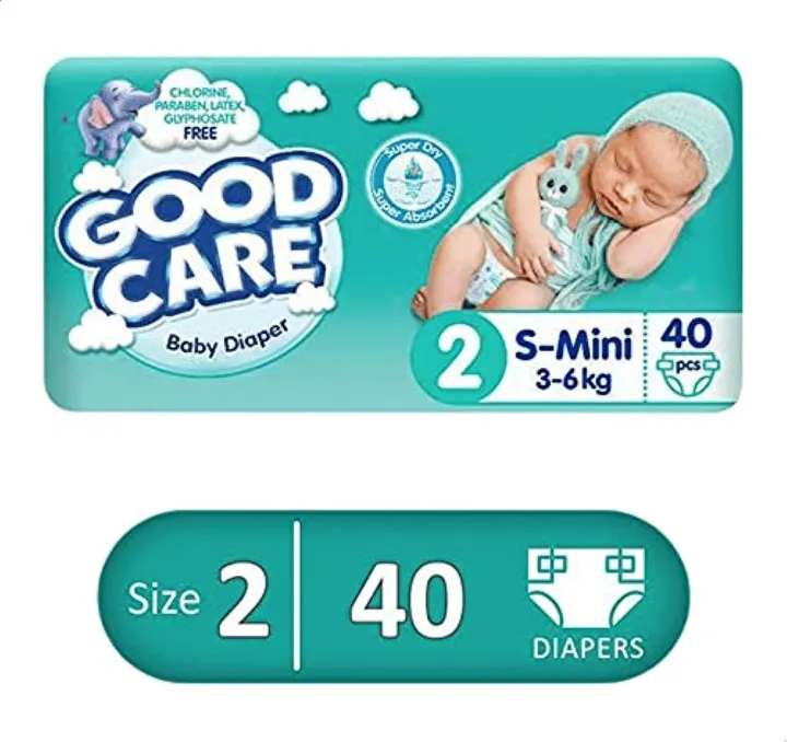 Good Care Baby Diapers Twin Pack Mini Size 2(3-6kg)40 Pieces Turkey ...