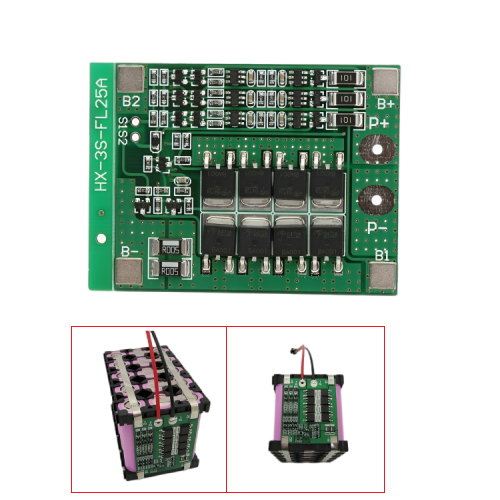 BMS 3S 25A 12.6V Li-ion 18650 Battery Management System PCM battery ...