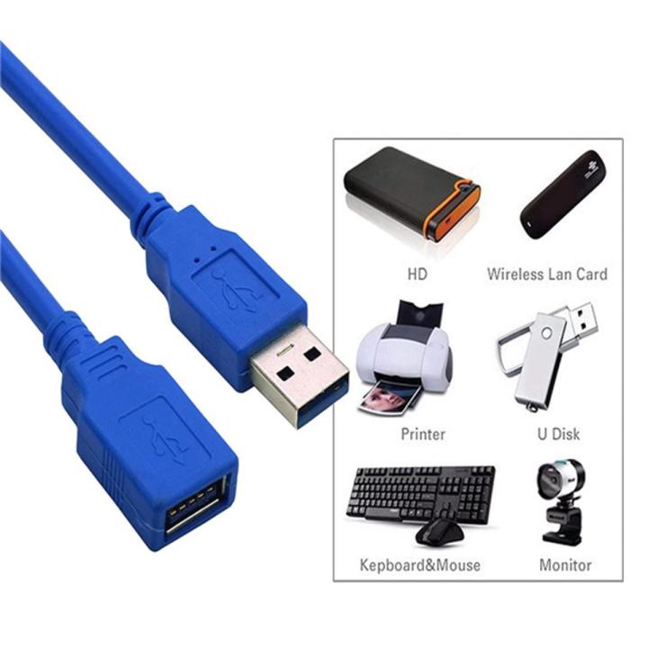 USB M/F Male To Female Cable Extension Cord Super High Speed for Hub ...