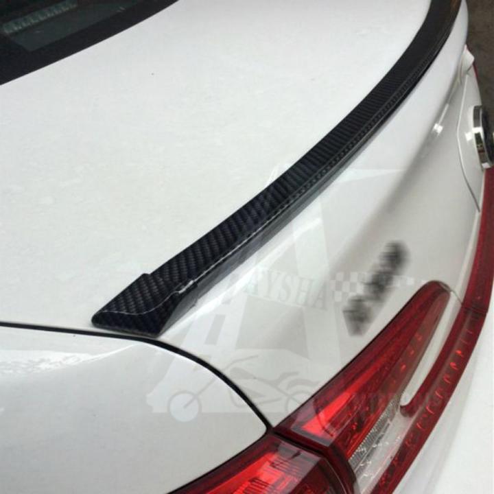 Spoiler / Rear Rubber Bonnet Wing Lip Sticker Samurai -Carbon Black ...