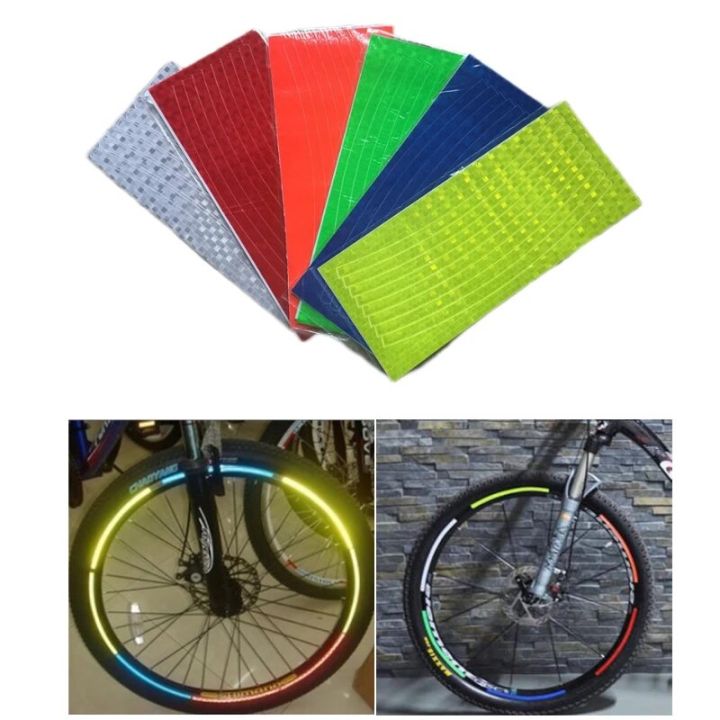 Bicycle Tyre Reflective Tube Stickers Mountain Bike Rim stickers 26 ...