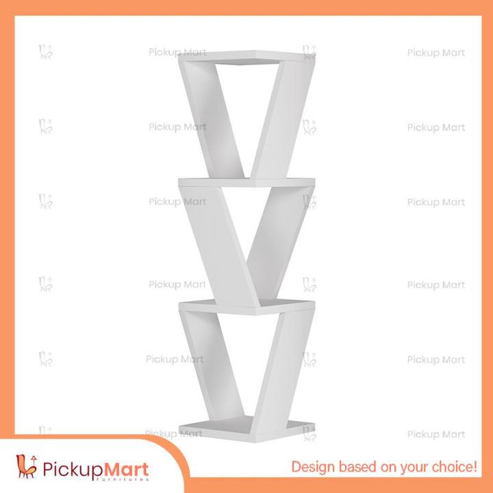 Laminated Board Book Shelf Showpiece Rack Living Room furniture BS - 63 ...