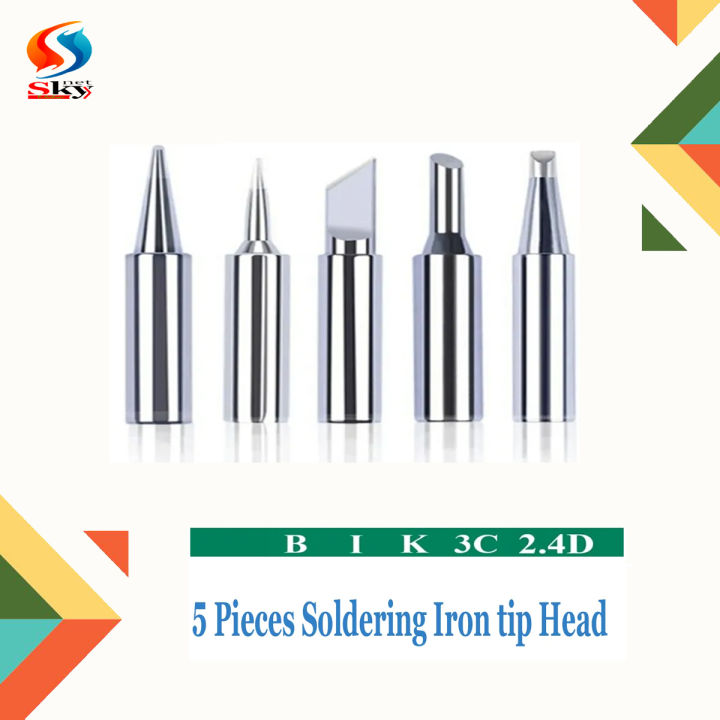 Soldering Iron TIP KD 900M I+B+K+2.4D+3C Type 5Pcs Soldering Iron Head ...