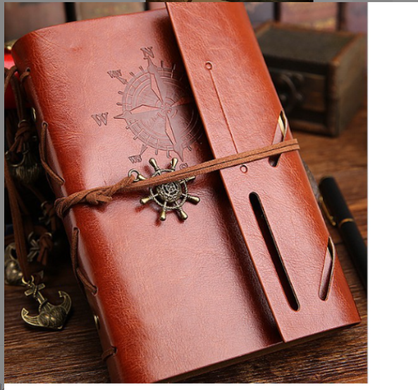 【happy one】Pirate Notebook Diary Strap Planner Replaceable Vintage ...