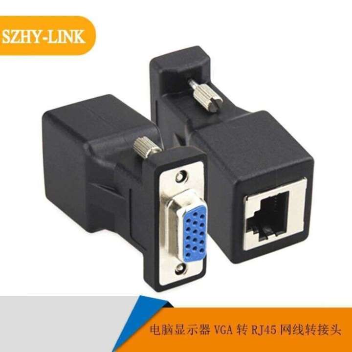 SZHY K adapter RJ45 Ethernet cable to VGA converter | Daraz.com.bd