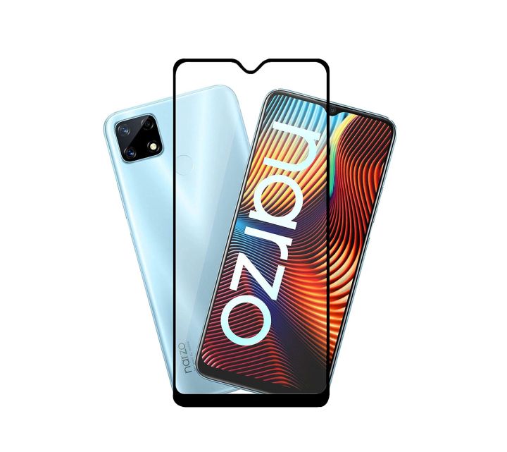 Narzo 20 Hd+ OG Tempered Glass Screen Protector (Full Screen Coverage ...