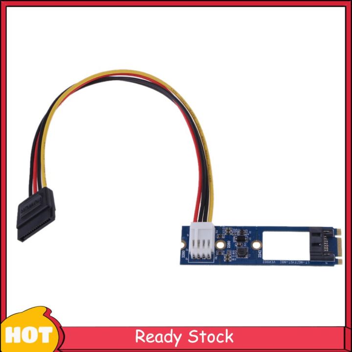 M.2 NGFF SATA to 7Pin SATA M2 to SATA Converter Card Adapter with Cable ...