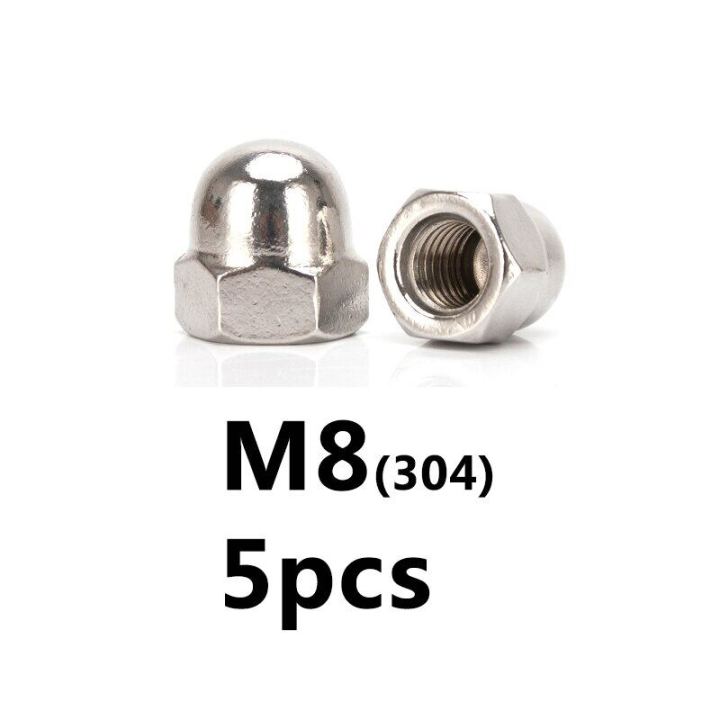 M3 M4 M5 M6 M8 M10 M12 Ball Head Nut 304 Stainless Steel Hexagon Domed Cap Acorn Nuts Round Head ...