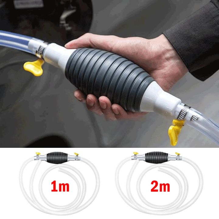 Universal Manual Gas Oil Pump Car Fuel Pump Hand Suction Pipe Pumping ...