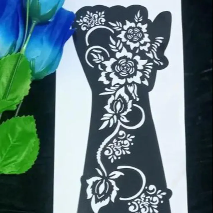 মেহেদী স্টিকার (নতুন পণ্য) 1 জোড়া - mehedi design sticker paper ...