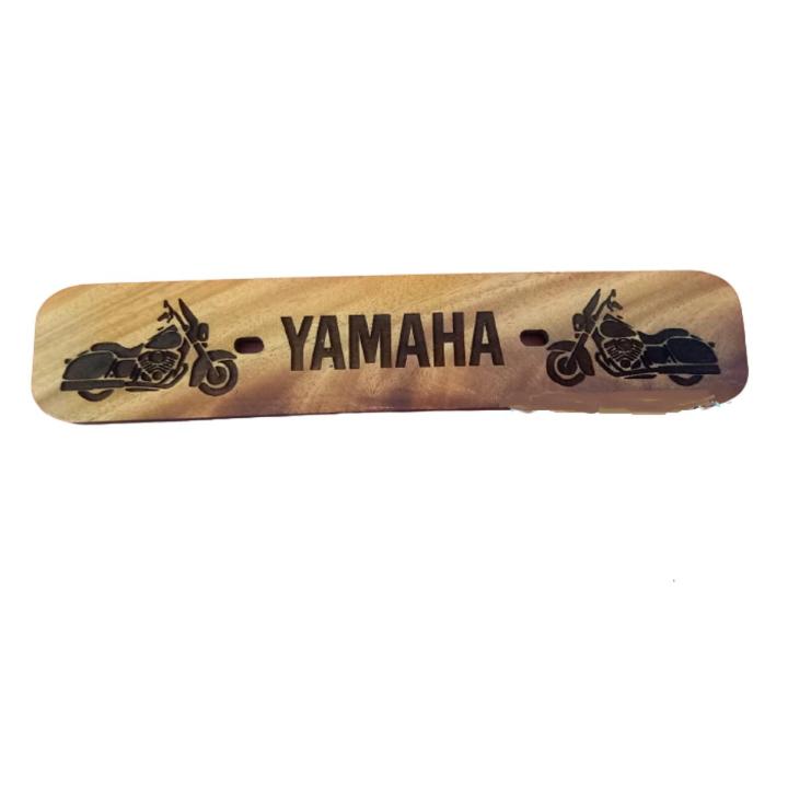 New Design wooden name plate for motorcycle. Yamaha Bike | Daraz.com.bd