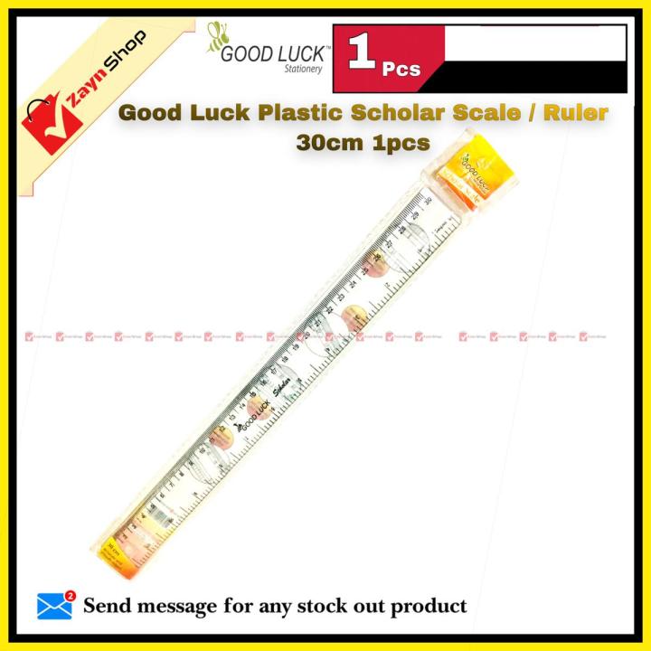 Good Luck Plastic Scholar Scale / Ruler 30cm 1pcs | Daraz.com.bd