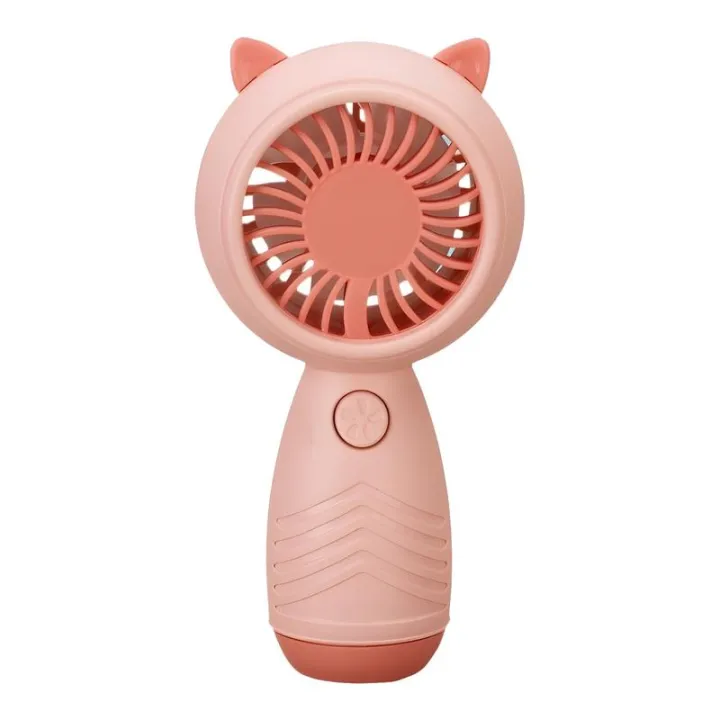 Handheld Fan Rechargeable Mini Personal Fan Cartoon Cat Ear Powerful ...