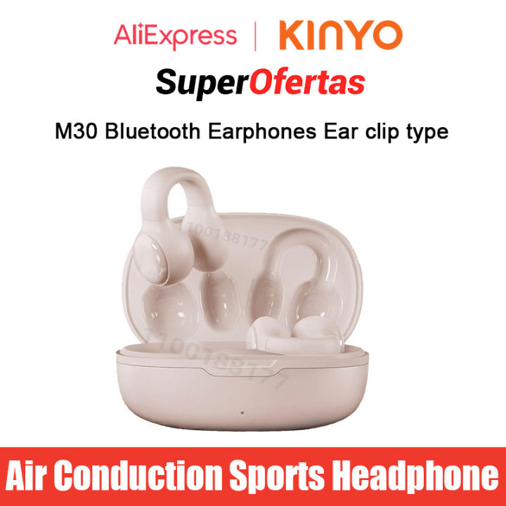 Kinyo Bluetooth Earphones Air-bone Conduction M30 Clip-on EarBuds ...