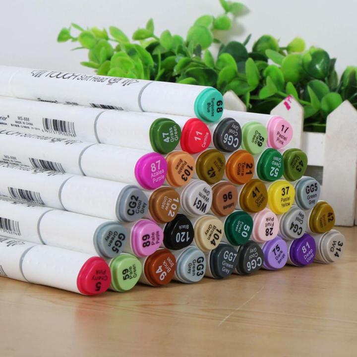Superior Set of 12ps, 40ps, 60ps Touch Soft Head art sketch double ...