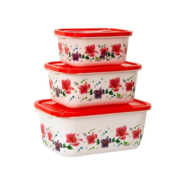 Unique Plastic Print Bati Set 2500/1500/750 ML | Daraz.com.bd