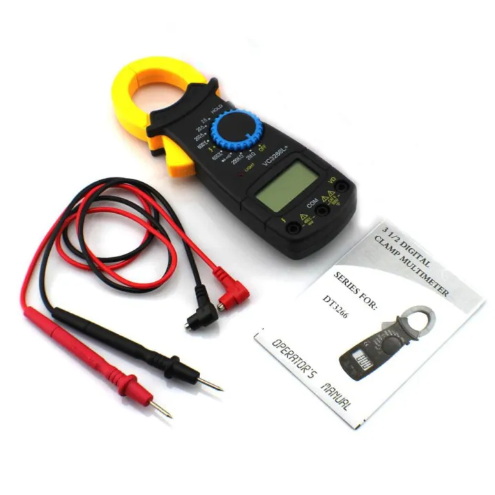 DT3266L Digital LCD Clamp Multimeter Voltmeter Ammeter AC/DC Voltage Detector VC3266L+ | Daraz ...
