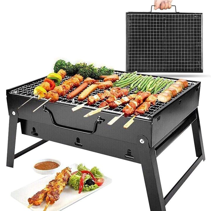 Barbeque - Folding Portable Outdoor Barbeque Charcoal BBQ Grill Oven ...